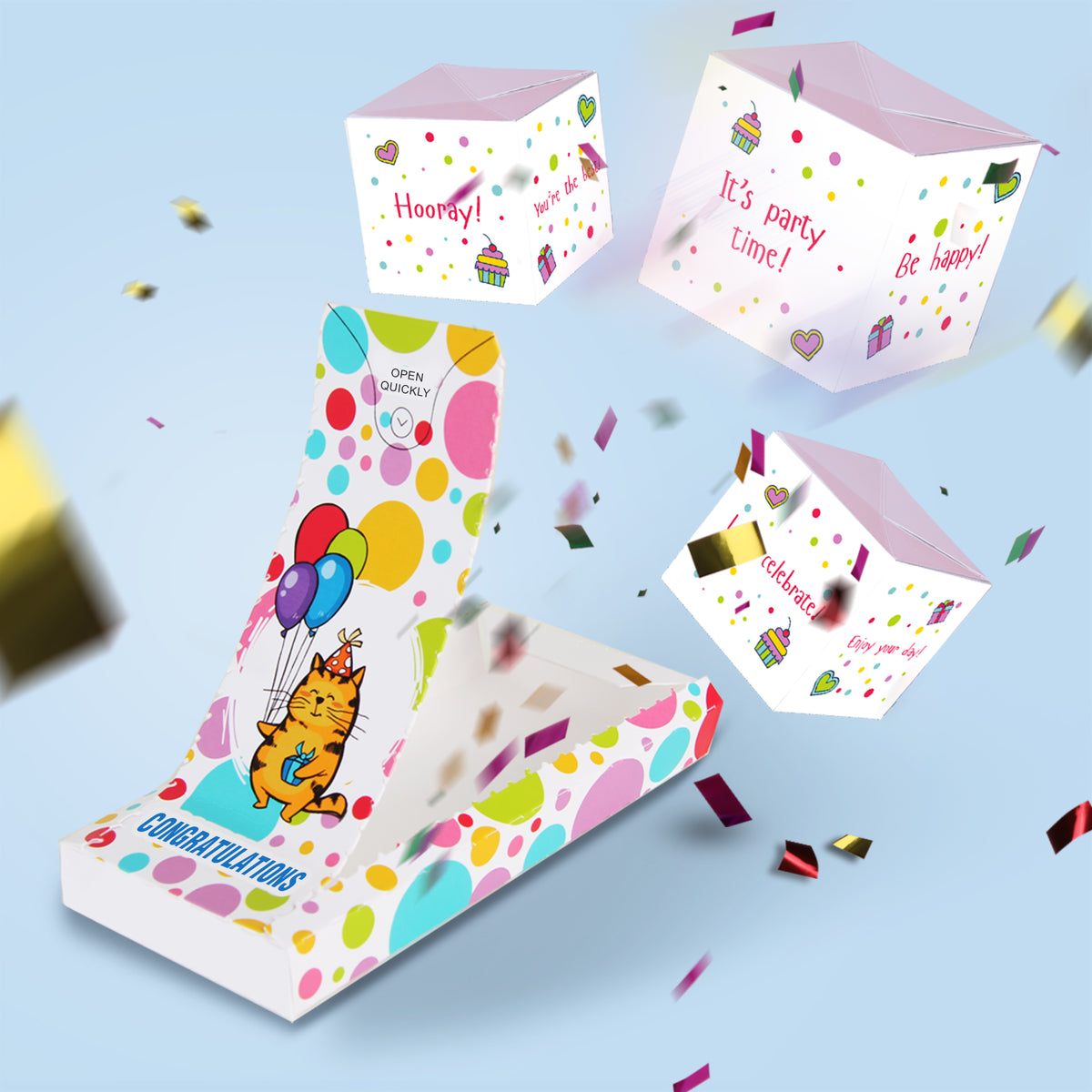 «BOOM Card» Exploding Congratulations Cards: Graduation, Wedding, New ...