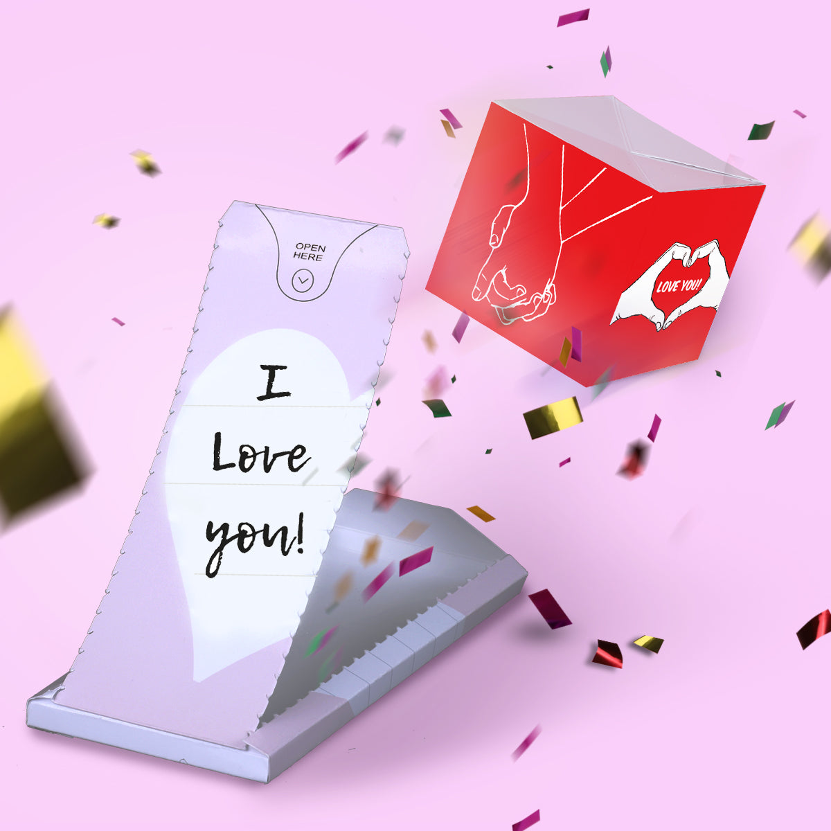 «BOOM Card» Exploding Love Cards: Romantic I Love You Pop Up Greeting ...
